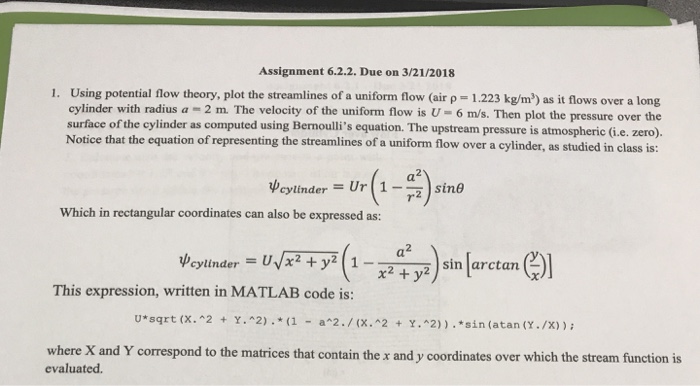 Solved Assignment 6.2.2. Due on 3/21/2018 1. Using potential | Chegg.com