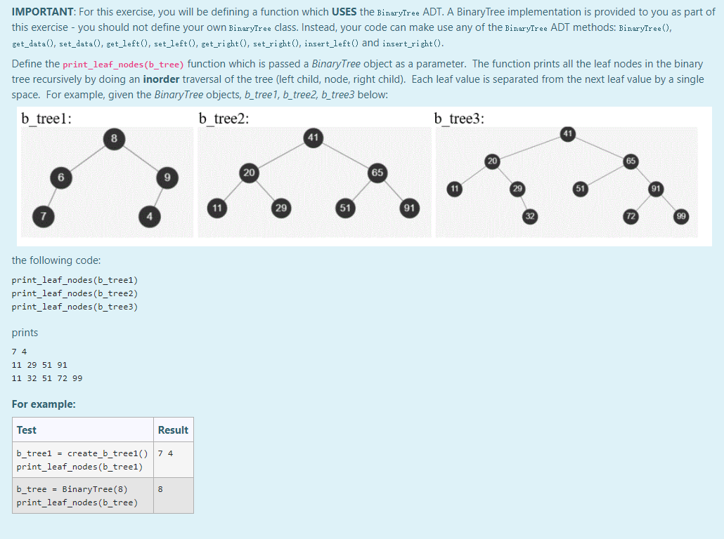 IMPORTANT: For this exercise, you will be defining a | Chegg.com