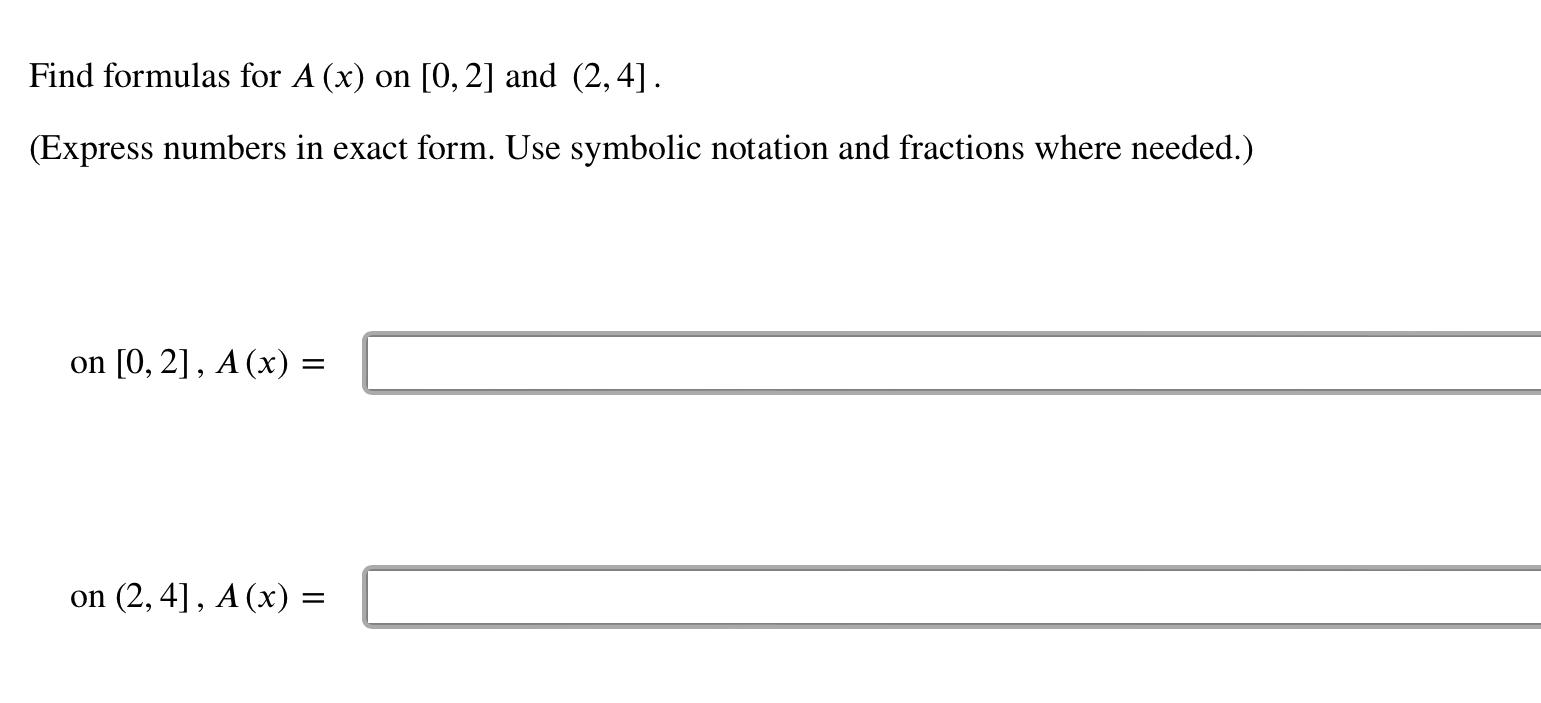 Solved Let A(x)=∫0xf(t)dt for f(x) in the following figure. | Chegg.com Solved Let A(x)=∫0xf(t)dt for f(x) in the following figure. | Chegg.com