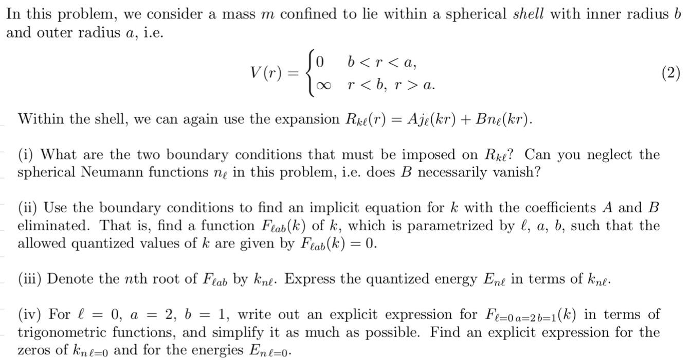 In this problem, we consider a mass m confined to lie | Chegg.com
