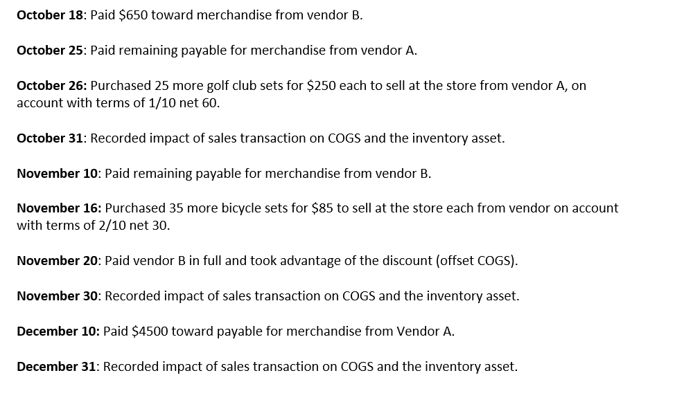 Solved 1. The following events occurred during the year. | Chegg.com