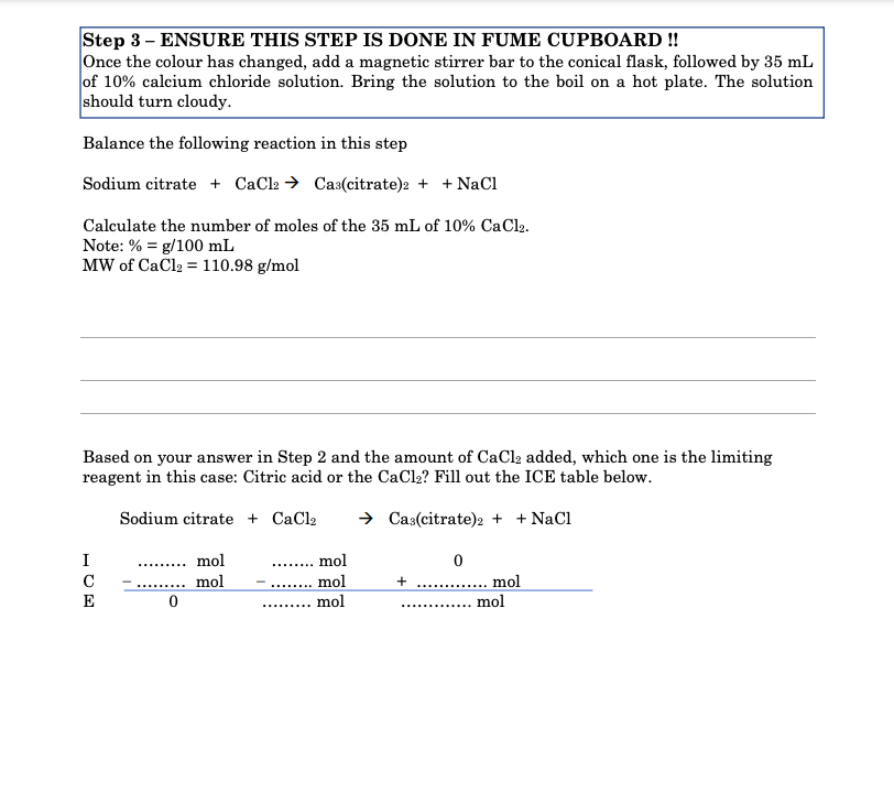 Solved I need help on Step 3 on balancing equations, | Chegg.com