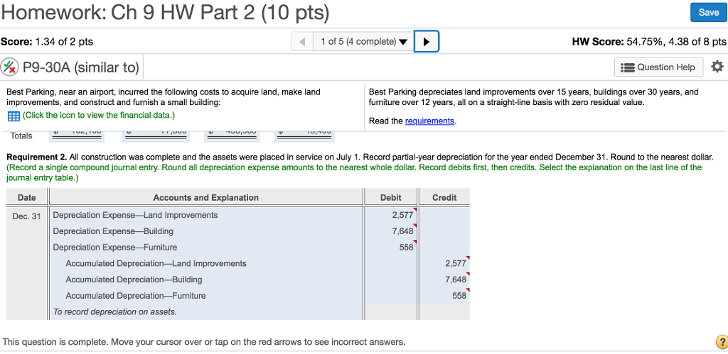 Homework: Ch 9 HW Part 2 (10 pts) Save Score: 1.34 of | Chegg.com Homework: Ch 9 HW Part 2 (10 pts) Save Score: 1.34 of | Chegg.com