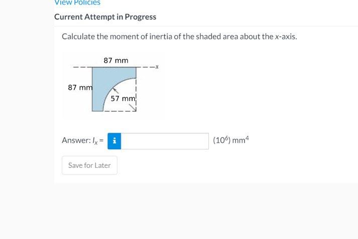 Solved View Policies Current Attempt in Progress Calculate | Chegg.com