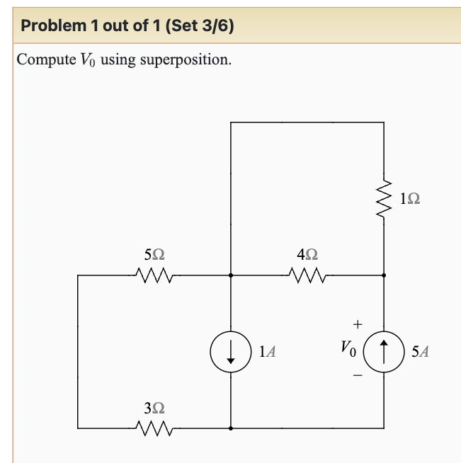 Solved Solve for V01 ﻿and V02Compute V0 ﻿using | Chegg.com