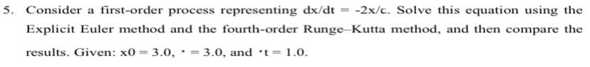 Solved Consider a first-order process representing | Chegg.com
