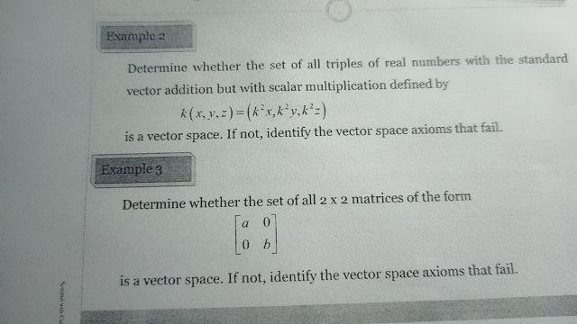 Solved Examples Determine Whether The Set Of All Triples Of 