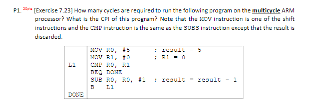 P12014 Exercise 723 How Many Cycles Are Required 