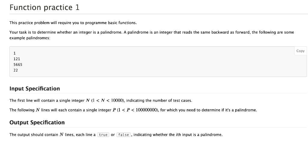Solved Function practice 1 This practice problem will | Chegg.com