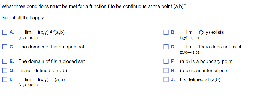 Solved What three conditions must be met for a function f to | Chegg.com