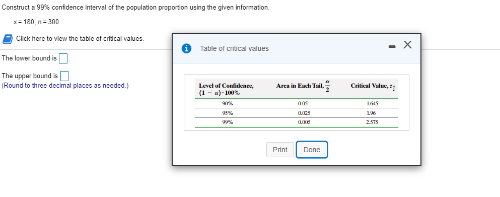 Solved Construct a 99% confidence interval of the population | Chegg.com