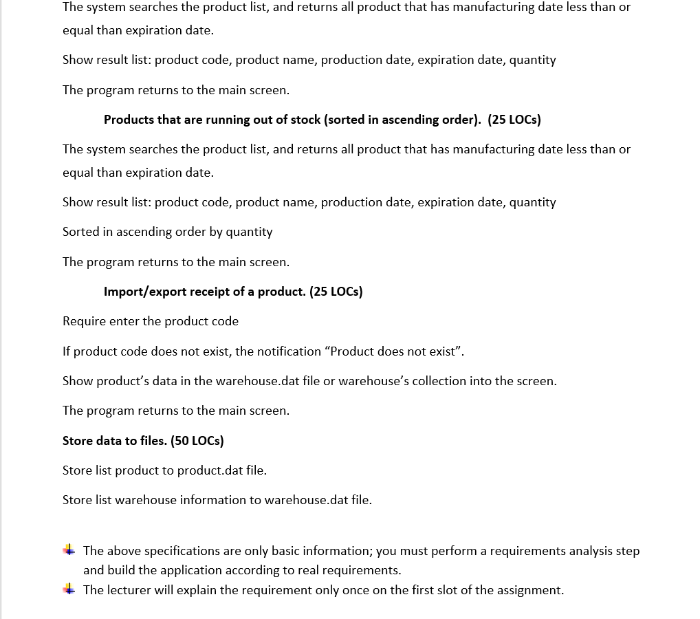 Solved Write a java oop program to manage a convenience | Chegg.com
