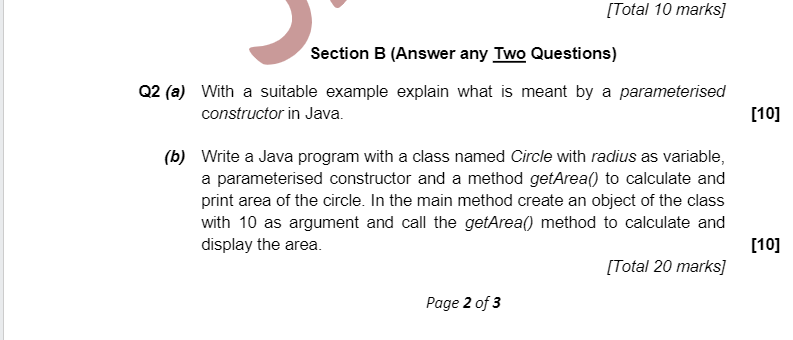 Solved Q2 (a) With a suitable example explain what is meant | Chegg.com