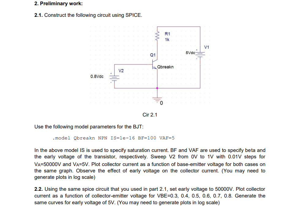Solved Preliminary work:2.1. ﻿Construct the following | Chegg.com