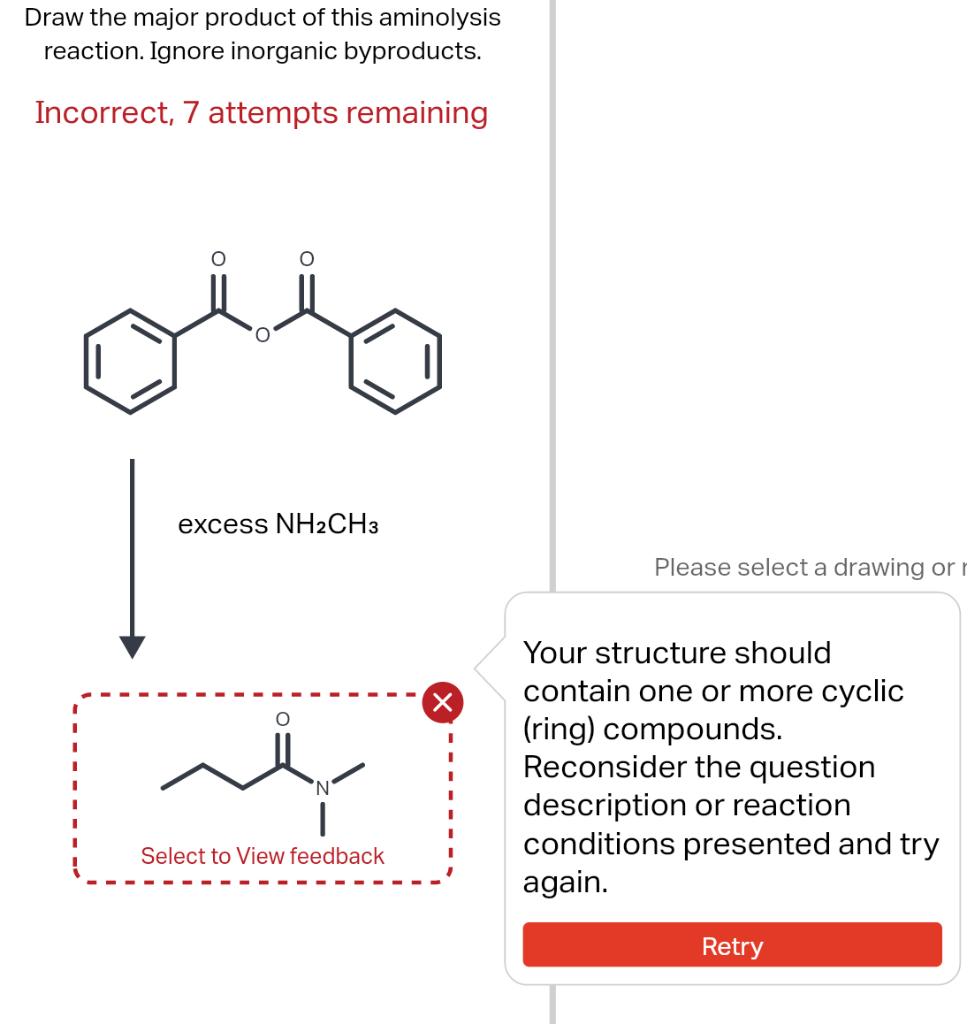 Solved Draw the major product of this aminolysis reaction. | Chegg.com