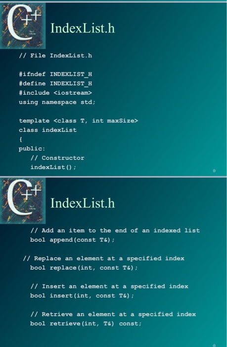 Solved Using inheritance, extend the template class | Chegg.com