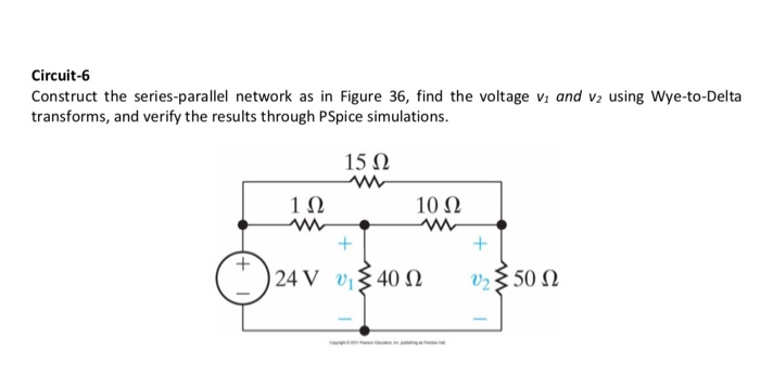 Solved Circuit-6 Construct the series-parallel network as in | Chegg.com