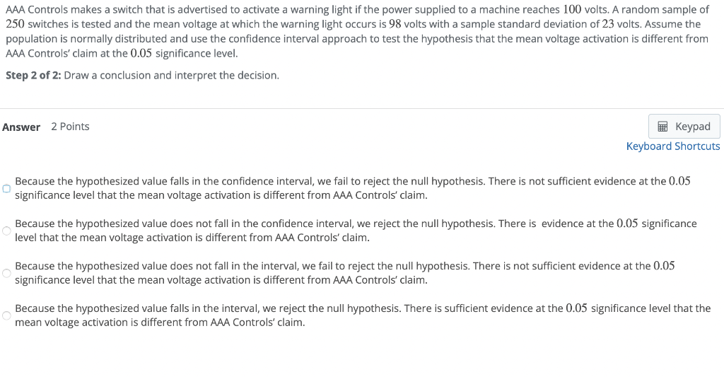 Solved AAA Controls makes a switch that is advertised to | Chegg.com