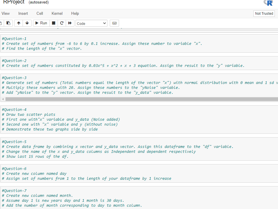 Solved RProject (autosaved) R View Insert Cell Kernel Help | Chegg.com