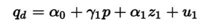 Solved Consider the regression models for the demand and | Chegg.com