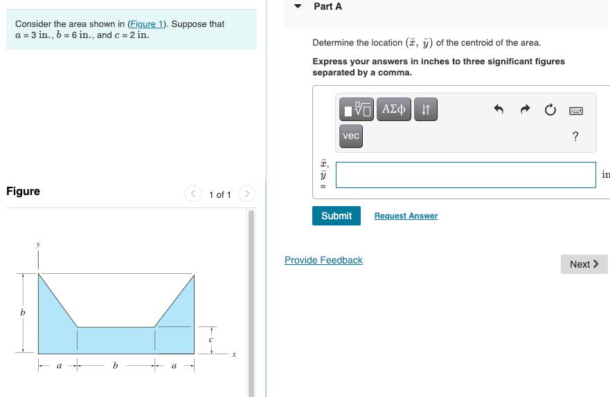 Solved Determine the location of (x-bar, y-bar) of the | Chegg.com
