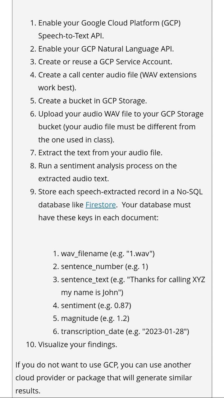 Solved 1. Enable your Google Cloud Platform (GCP) | Chegg.com