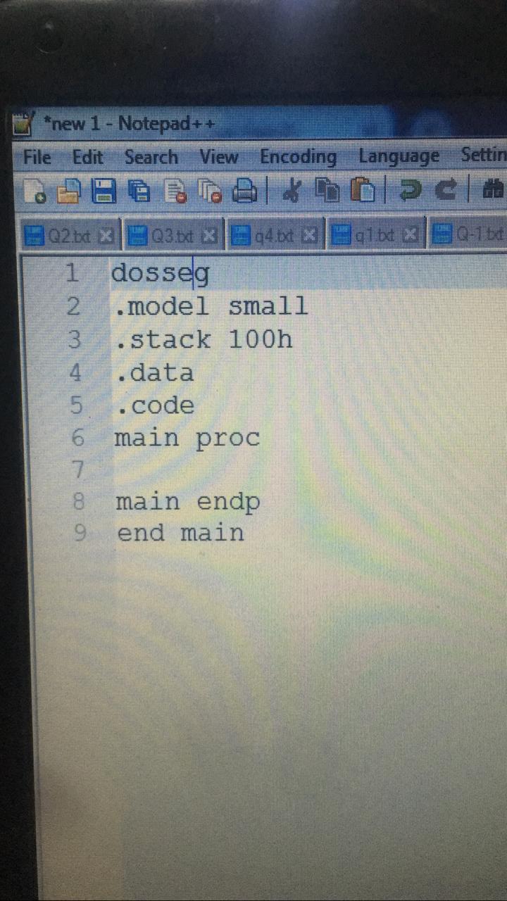 Solved Q-Write an assembly language program that prompt | Chegg.com