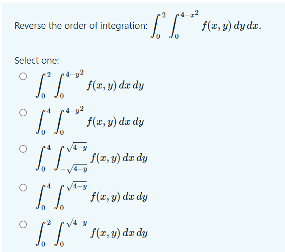 Solved Compute the integral (x2 + y2) dy dx. Answer: A | Chegg.com