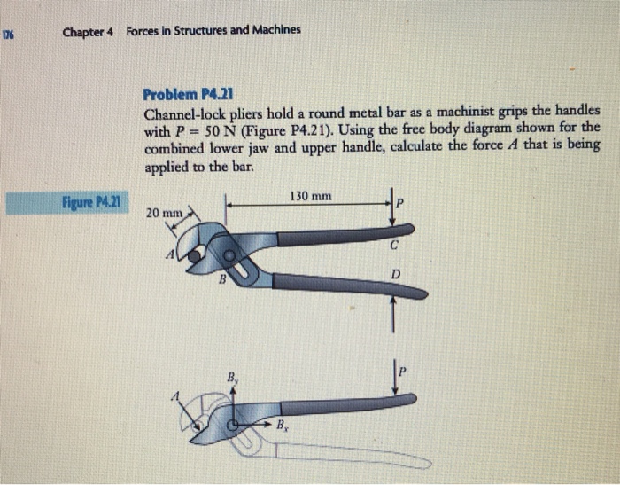 Solved 176 Chapter 4 Forces in Structures and Machines | Chegg.com