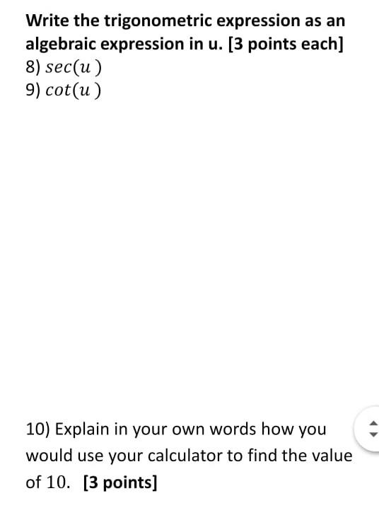 Solved Find the exact value of the expression. (Do not use | Chegg.com