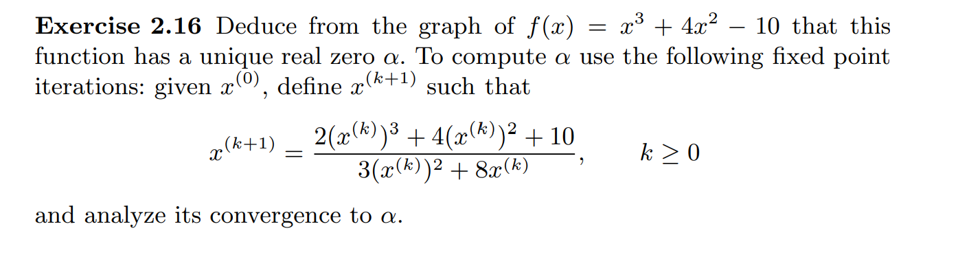Solved Exercise 2.16 ﻿Deduce from the graph of | Chegg.com