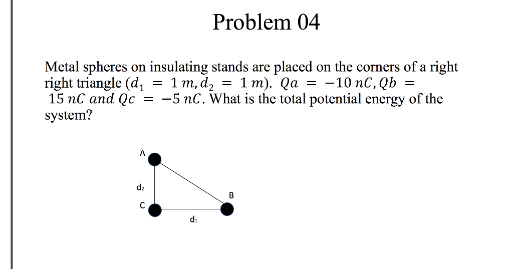Solved Problem 04 Metal spheres on insulating stands are | Chegg.com