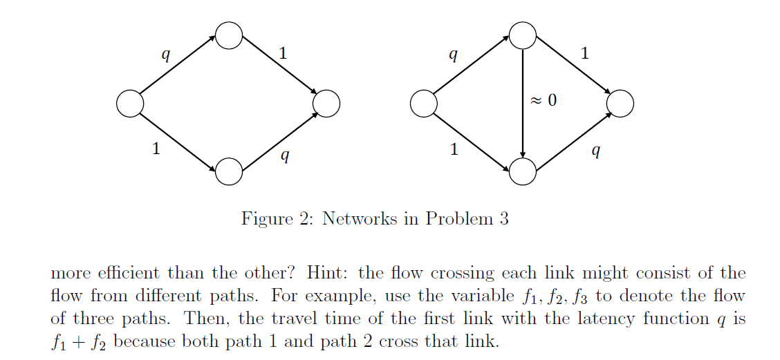 Solved 3. (15 pts) Consider the two networks shown in Figure | Chegg.com