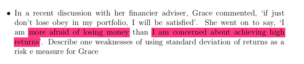 Solved why can't use standard deviation as a good measure | Chegg.com