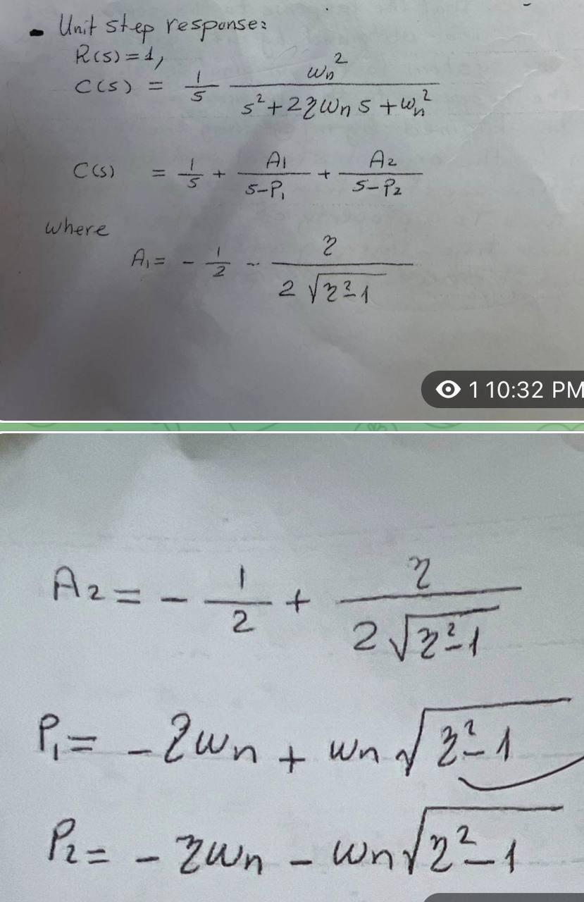 Solved How did he found the P1,P2 ?? He solved C(s) using | Chegg.com