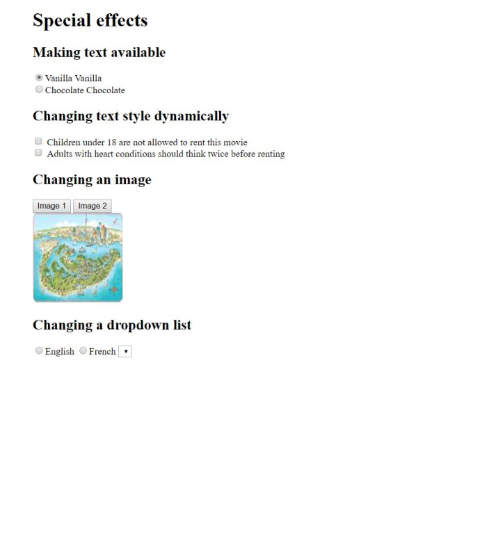 Solved Part 1 You will be implementing the page shown below. | Chegg.com