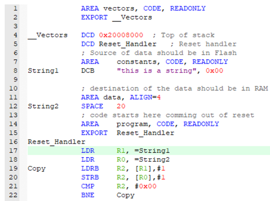 _Vectors 1 AREA vectors, CODE, READONLY 2 EXPORT 3 4 | Chegg.com