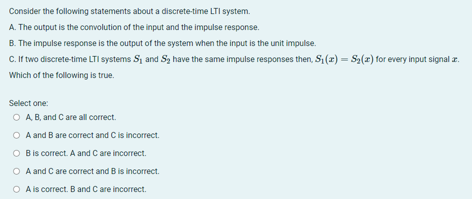 Solved Consider the following statements about a | Chegg.com
