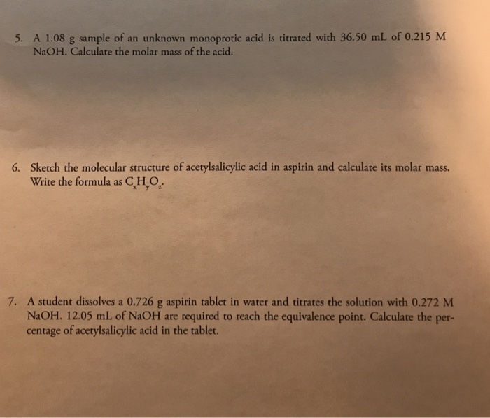 Solved 3. Calculate the number of moles of sodium hydroxide | Chegg.com