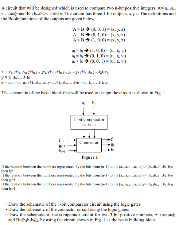 Solved A circuit that will be designed which is used to | Chegg.com