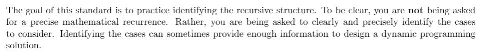 Solved The goal of this standard is to practice identifying | Chegg.com