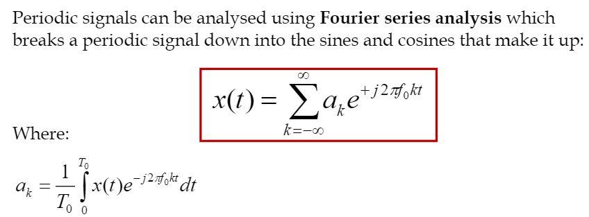 Solved Periodic signals can be analysed using Fourier series | Chegg.com