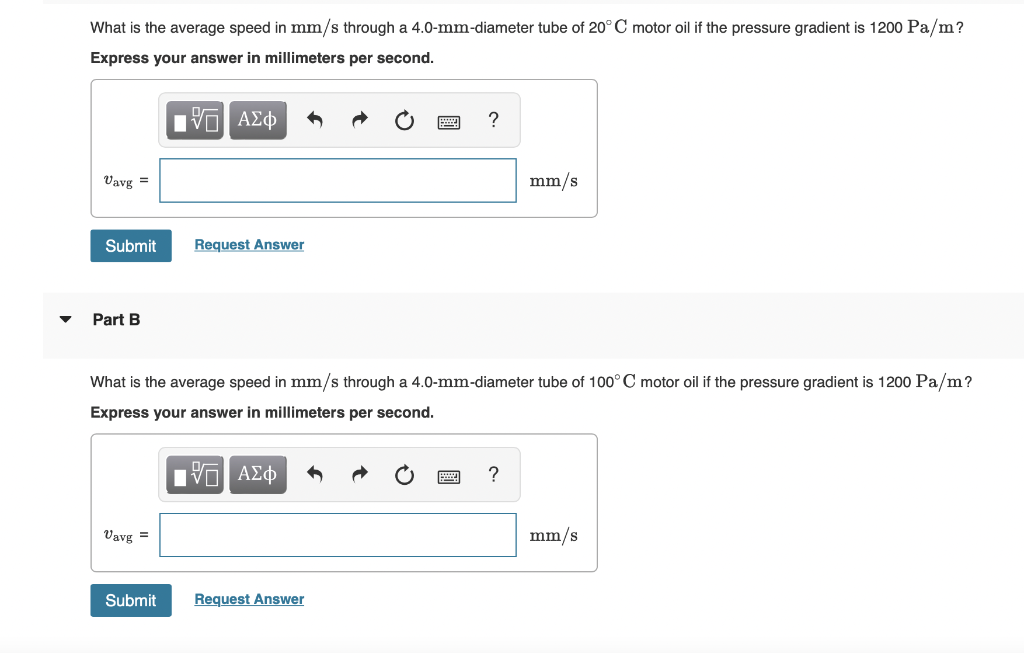 Solved What Is The Average Speed In Mm s Through A Chegg