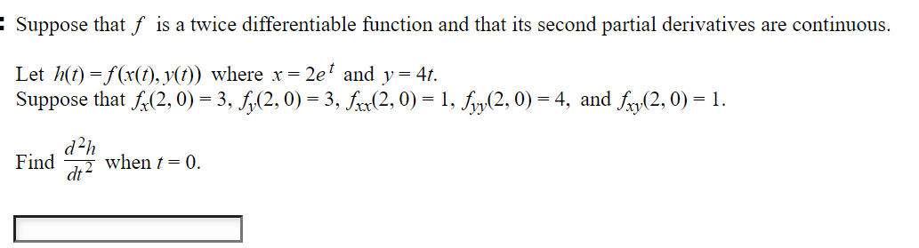 Solved Suppose that f is a twice differentiable function | Chegg.com