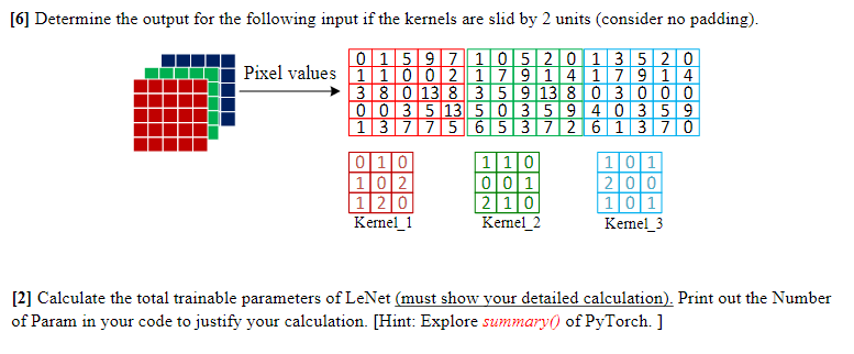 Solved [6] Determine the output for the following input if | Chegg.com