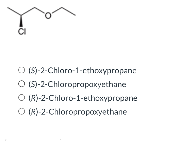 Solved O 2-Ethoxypropane O Isopropylethoxide | Chegg.com