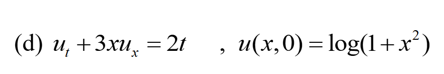 Solved 1. ﻿Solve the following PDEs using the method of | Chegg.com