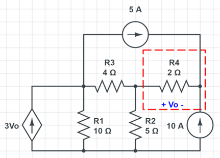 Solved In the circuit shown, using any of the circuit | Chegg.com