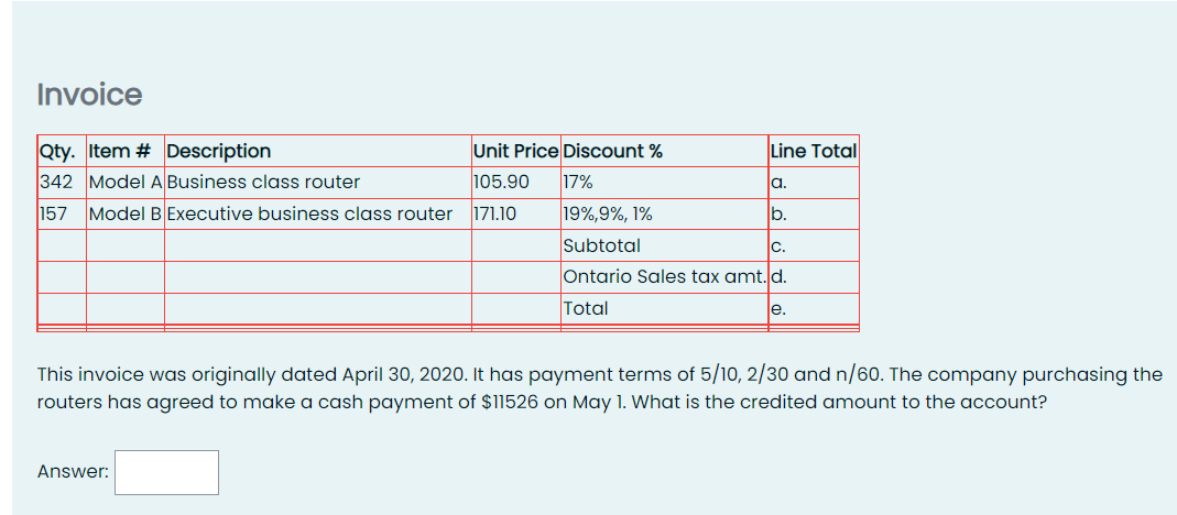 Solved Invoice What is the final total amount? Enter your | Chegg.com