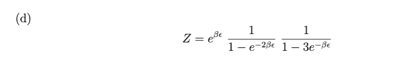 Solved 2. For each of the partition functions given below, | Chegg.com